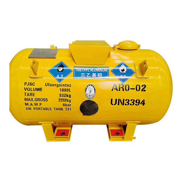 CG1.1Y Alkyl Aluminum Pressure Container Safe Transport With 1421kg ...